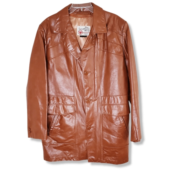 Vintage | Jackets & Coats | Vintage Sears Leather Coat Jacket With ...